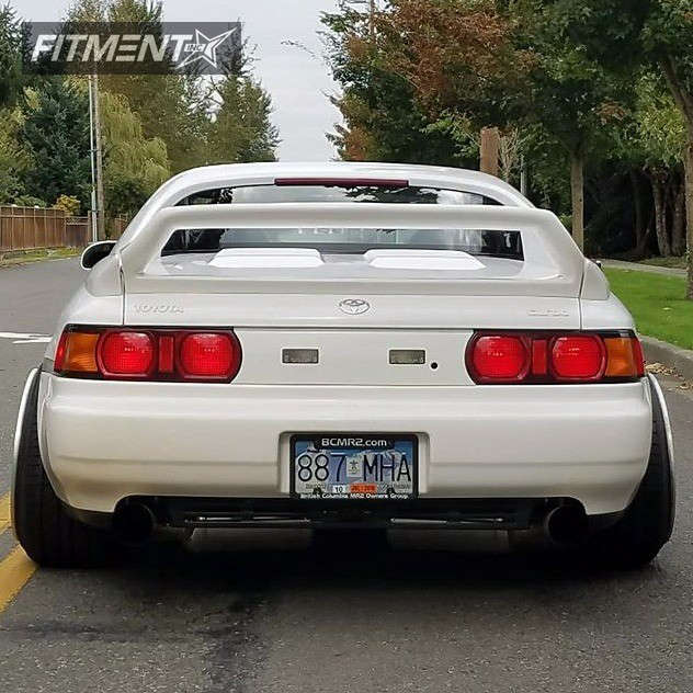 1991 Toyota MR2 Turbo with 18x10.5 Work Equip E05 and Hankook 215x35 on ...