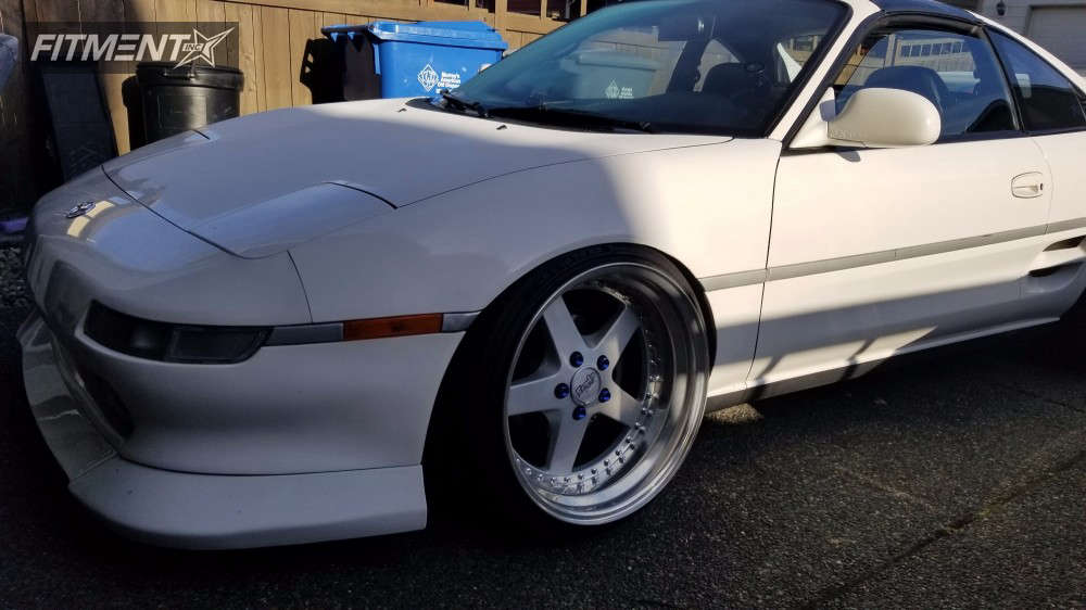 1991 Toyota MR2 Turbo with 18x10.5 Work Equip E05 and Hankook 215x35 on ...