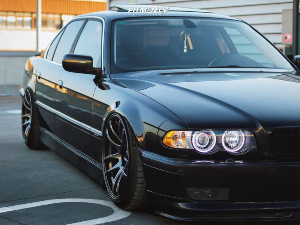 2000 BMW 740i Base with 19x11 Japan Racing Jr29 and Michelin 245x45 on ...