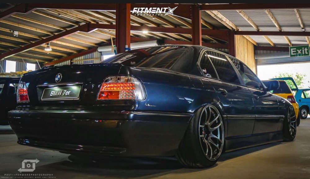 2000 BMW 740i Base with 19x11 Japan Racing Jr29 and Michelin 245x45 on ...