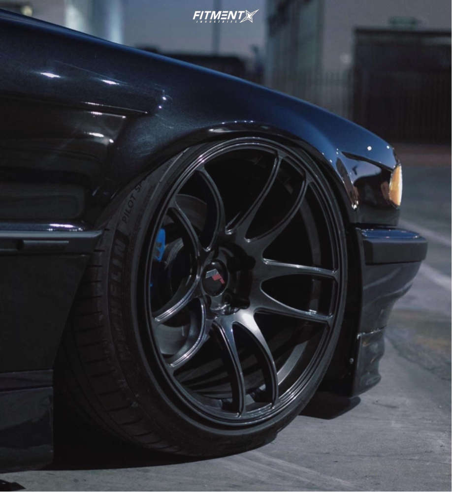 2000 BMW 740i Base with 19x11 Japan Racing Jr29 and Michelin 245x45 on ...