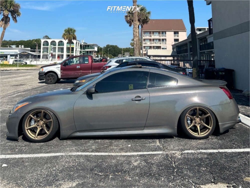 2008 INFINITI G37 Sport with 18x10.5 Kansei Tandem and Dunlop 255x35 on ...