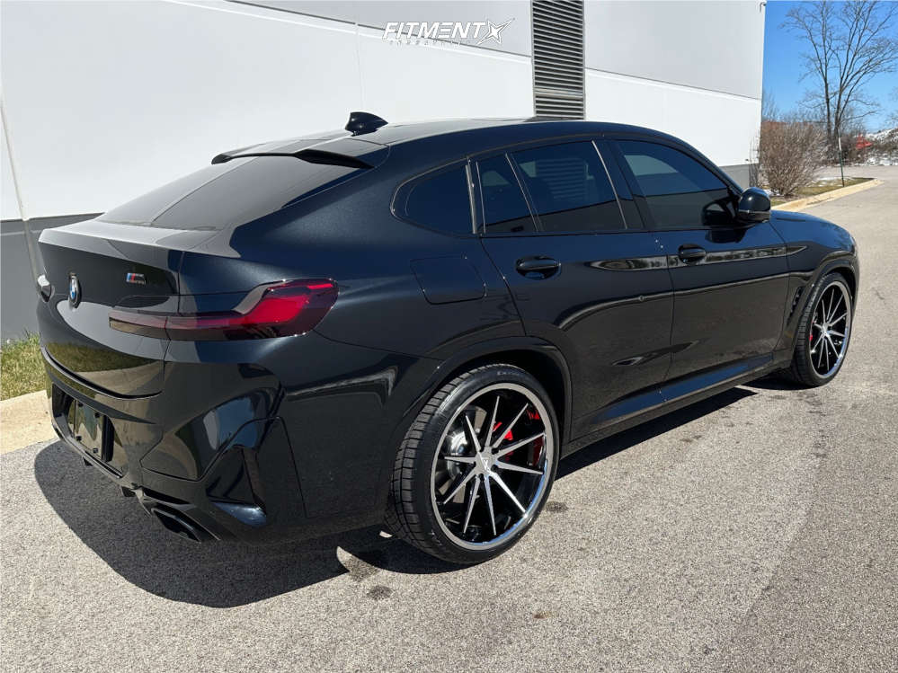 2024 BMW X4 M40i with 22x9 Ferrada FR4 and Continental 265x30 on ...
