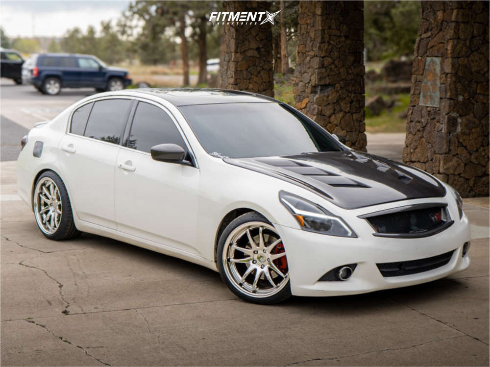 2013 INFINITI G37 X with 19x9.5 Aodhan Ds02 and Continental 245x35 on ...