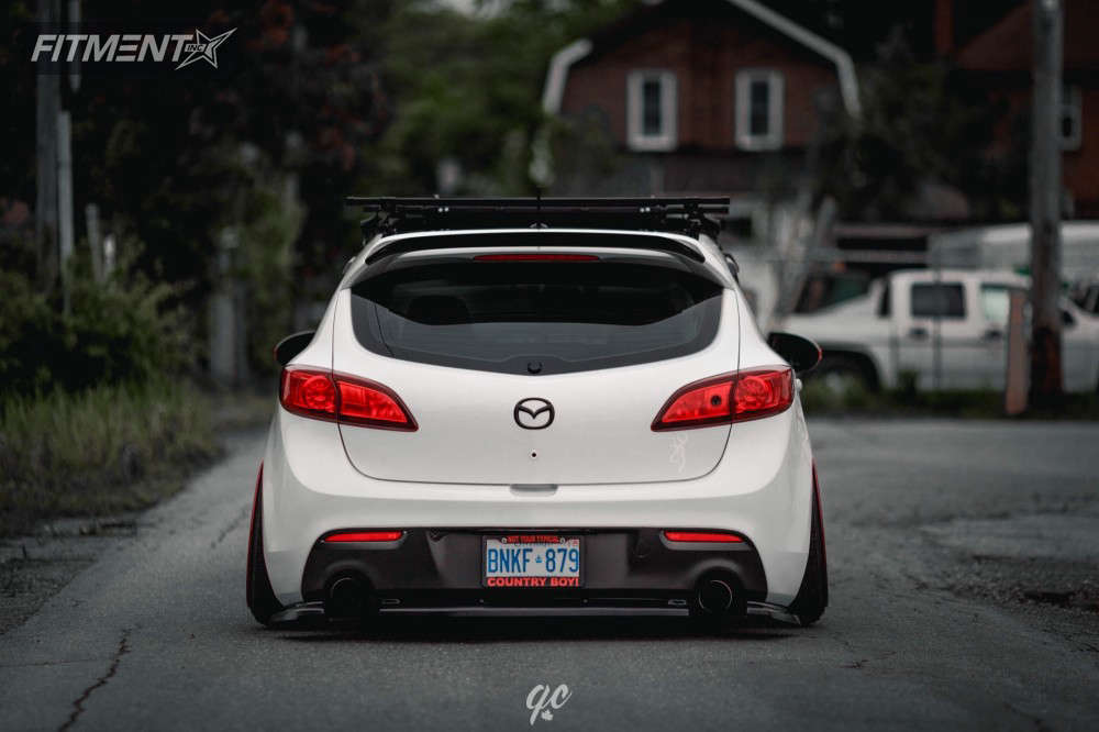 2010 Mazda 3 GT with 18x9.5 Rotiform Ccv and Nankang 215x35 on Air ...