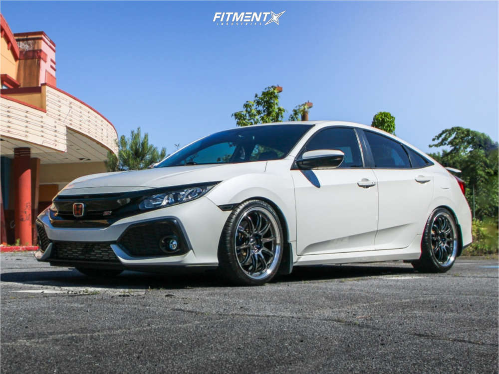 2019 Honda Civic Si with 18x8.5 Work Emotion Zr10 and Cooper 225x40 on ...