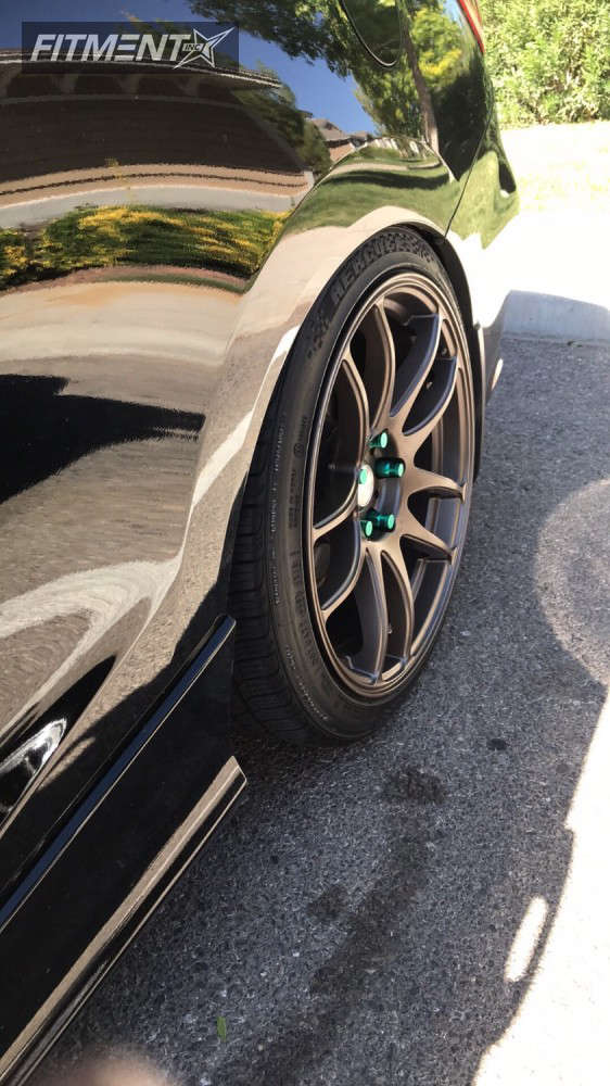 2014 Honda Civic Si with 18x8.5 ESR Rf2 and Hercules 225x40 on Coilovers | 300846 | Fitment ...