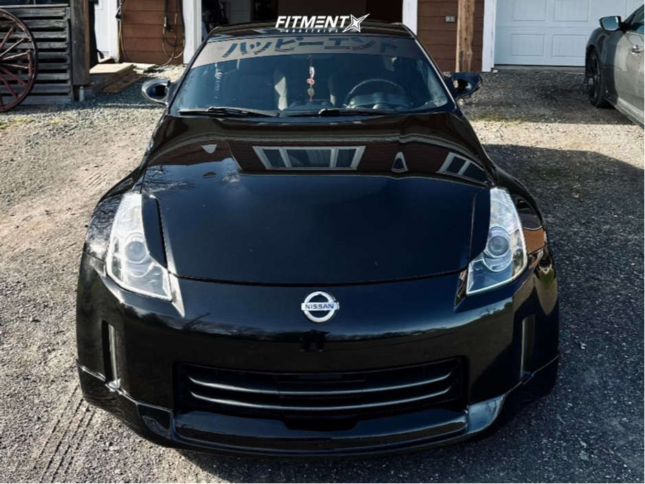 2007 Nissan 350Z Enthusiast with 19x9.5 Work D9r and Yokohama 255x35 on ...