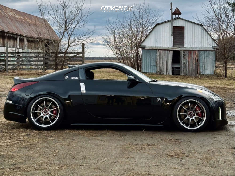 2007 Nissan 350Z Enthusiast with 19x9.5 Work D9r and Yokohama 255x35 on ...