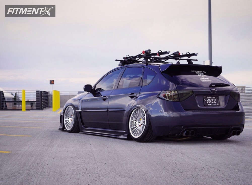 2011 Subaru WRX Base with 18x9.5 Rotiform Ind-t and Hankook 245x35 on ...