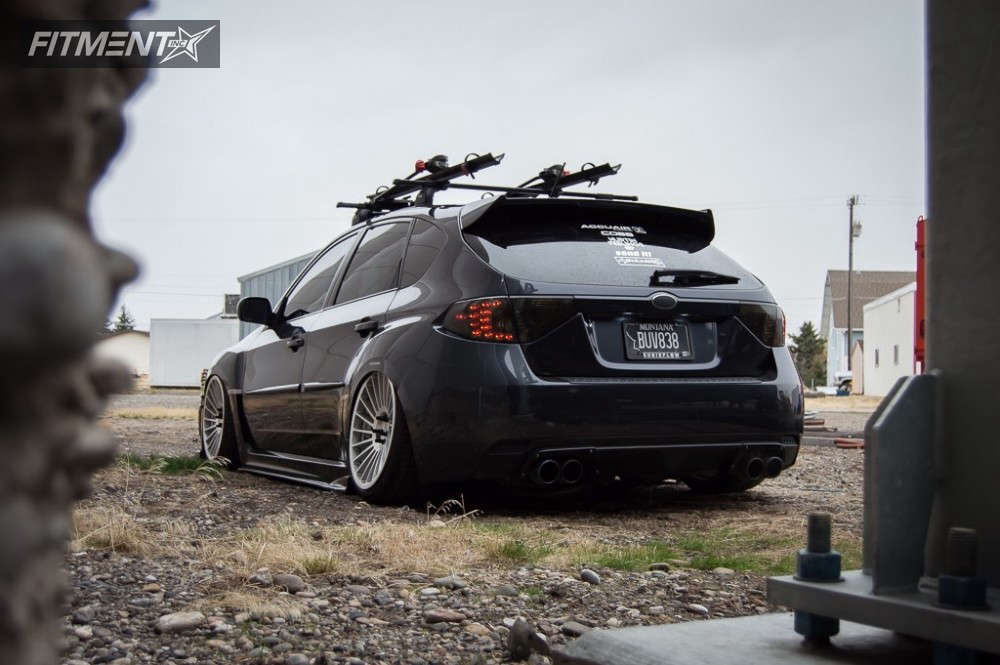2011 Subaru WRX Base with 18x9.5 Rotiform Ind-t and Hankook 245x35 on ...