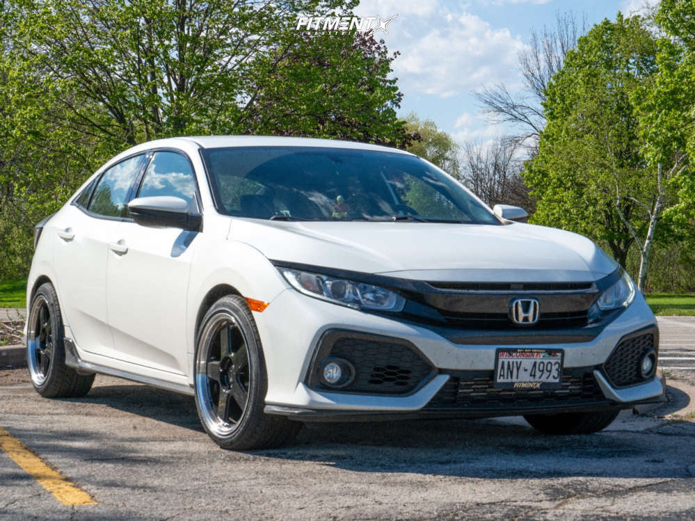 2018 Honda Civic Sport with 18x8.5 Anovia Highball and Vercelli 245x40 ...