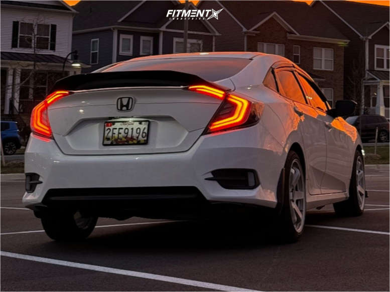 2016 Honda Civic LX with 18x9.5 AVID1 Av6 and Vercelli 225x50 on Stock ...