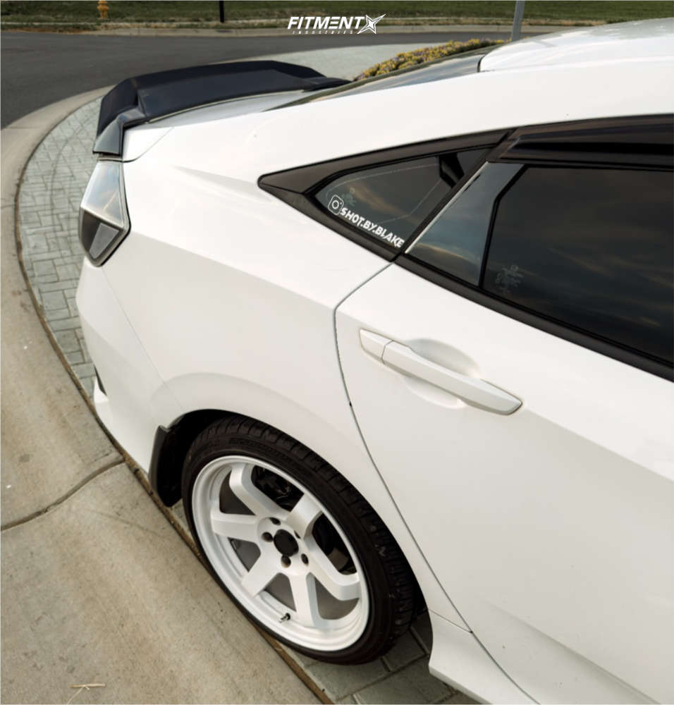 2016 Honda Civic LX with 18x9.5 AVID1 Av6 and Vercelli 225x50 on Stock ...