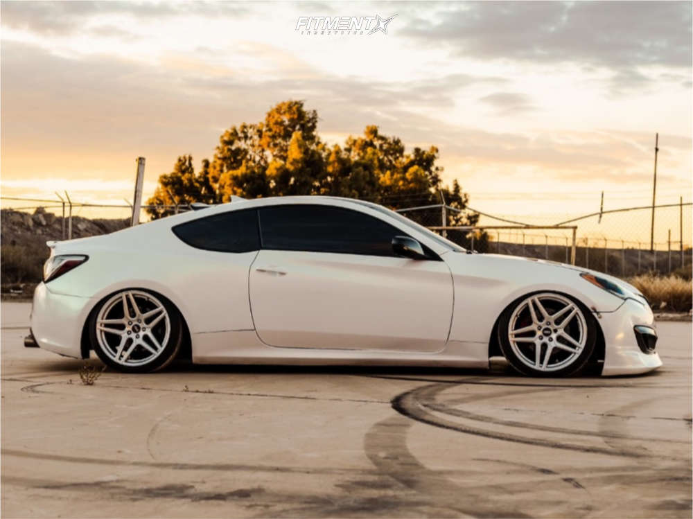 2011 Hyundai Genesis Coupe 2.0T with 19x10.5 ESR Rf15 and Vercelli ...