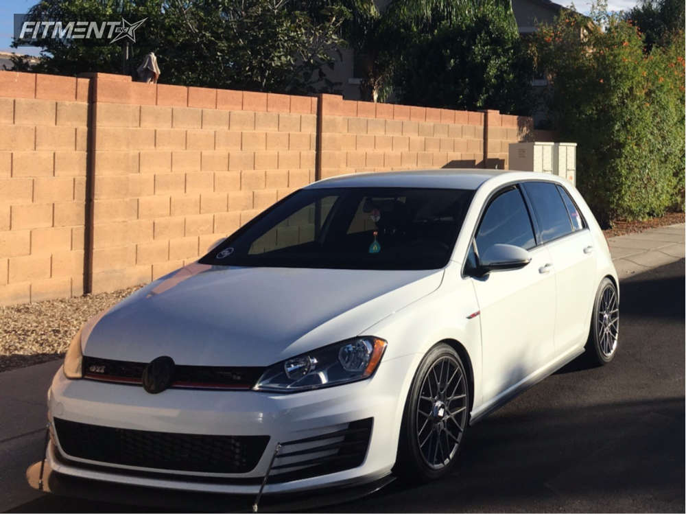 2016 Volkswagen GTI Base with 18x8.5 Rotiform Rse and Continental ...