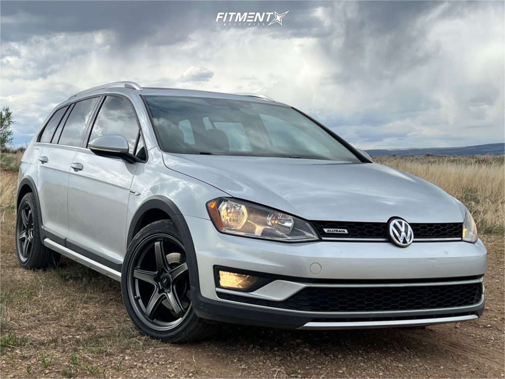 2017 Volkswagen Golf Alltrack SE with 18x8.5 Konig Neoform and Nitto ...