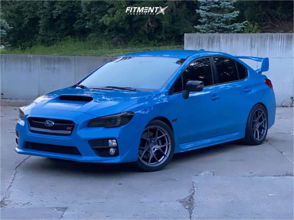 2016 Subaru WRX STI Series.HyperBlue with 18x9.5 Titan7 TS-5 and ...