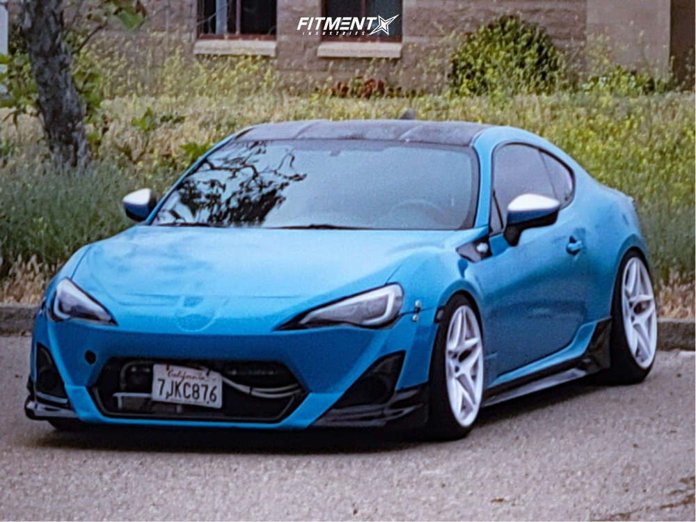 2013 Scion FR-S Base with 18x9 Kansei Astro and Yokohama 225x35 on Coilovers | 3022909 | Fitment ...