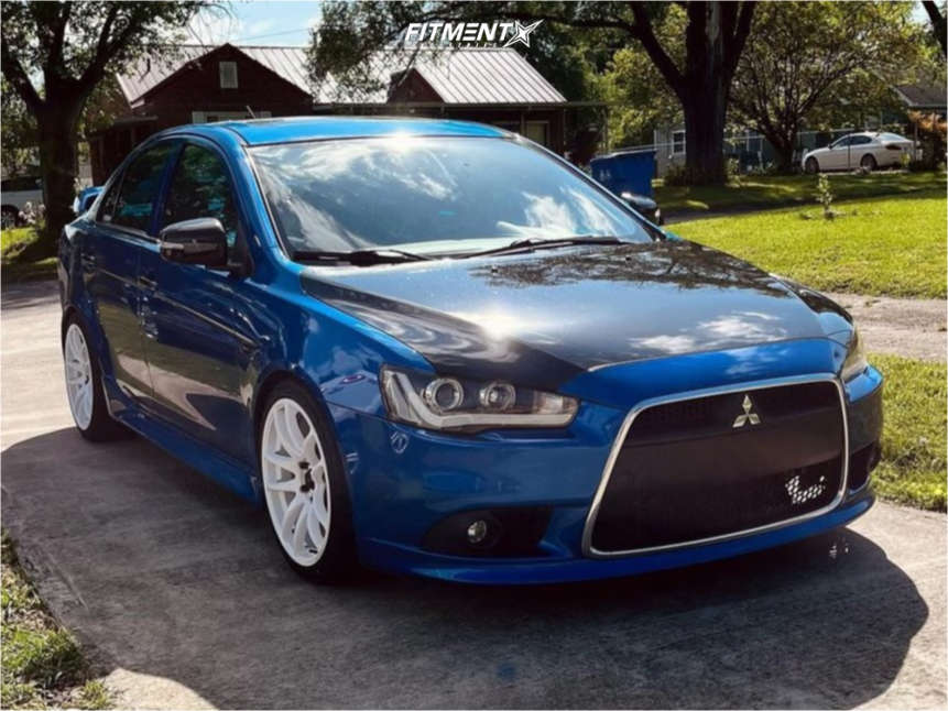 2015 Mitsubishi Lancer GT with 18x8.5 Vors Tr4 and Semperit 225x40 on ...