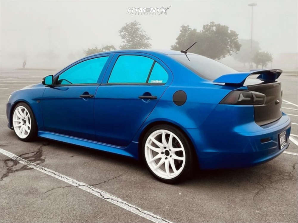 2015 Mitsubishi Lancer GT with 18x8.5 Vors Tr4 and Semperit 225x40 on ...