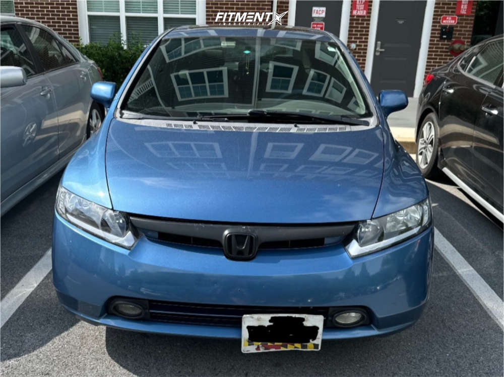2007 Honda Civic EX with 17x7.5 DRW D19 and Nitto 205x40 on Stock ...