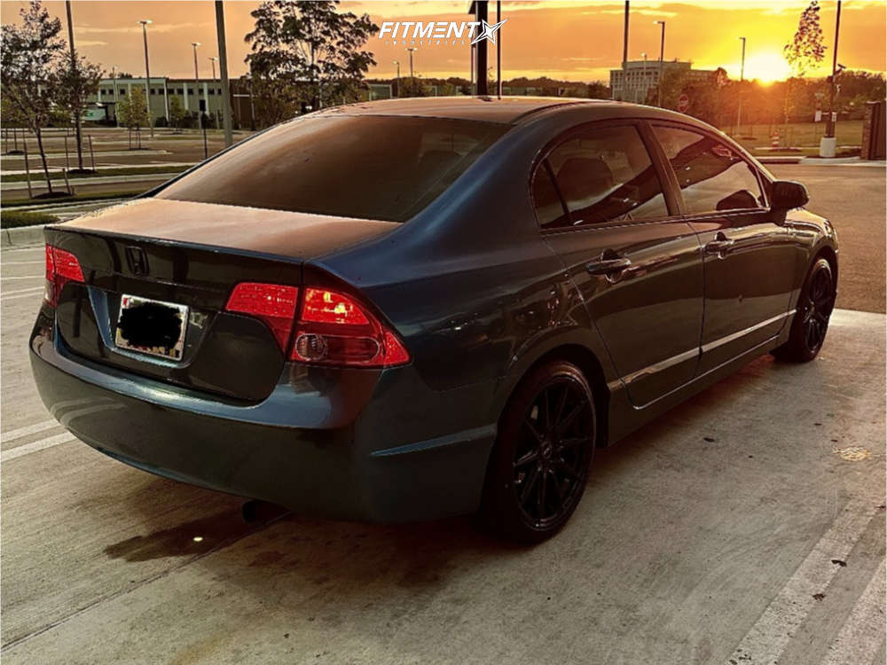2007 Honda Civic EX with 17x7.5 DRW D19 and Nitto 205x40 on Stock ...