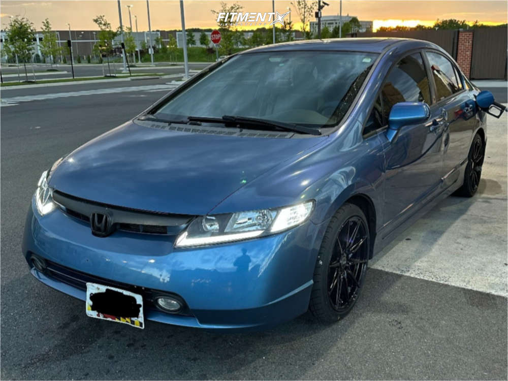2007 Honda Civic EX with 17x7.5 DRW D19 and Nitto 205x40 on Stock ...