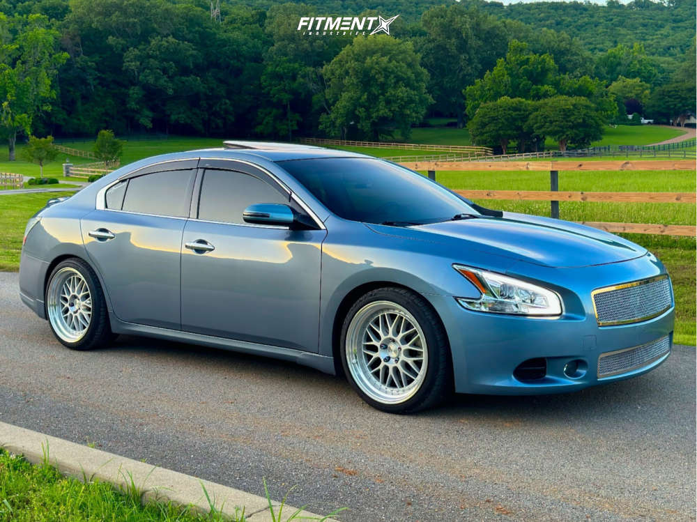 2011 Nissan Maxima SV with 19x9.5 Aodhan Ah02 and Continental 255x30 on ...