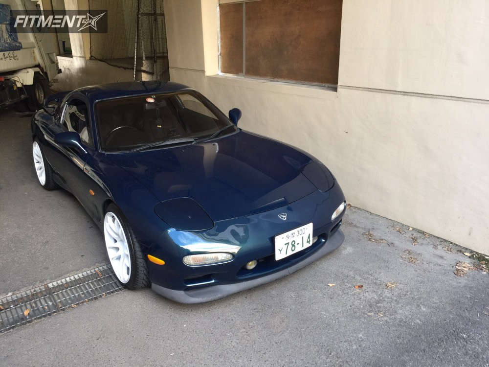 1992 Mazda RX-7 Base with 18x9.5 Work Emotion Cr Kiwami and Kenda ...