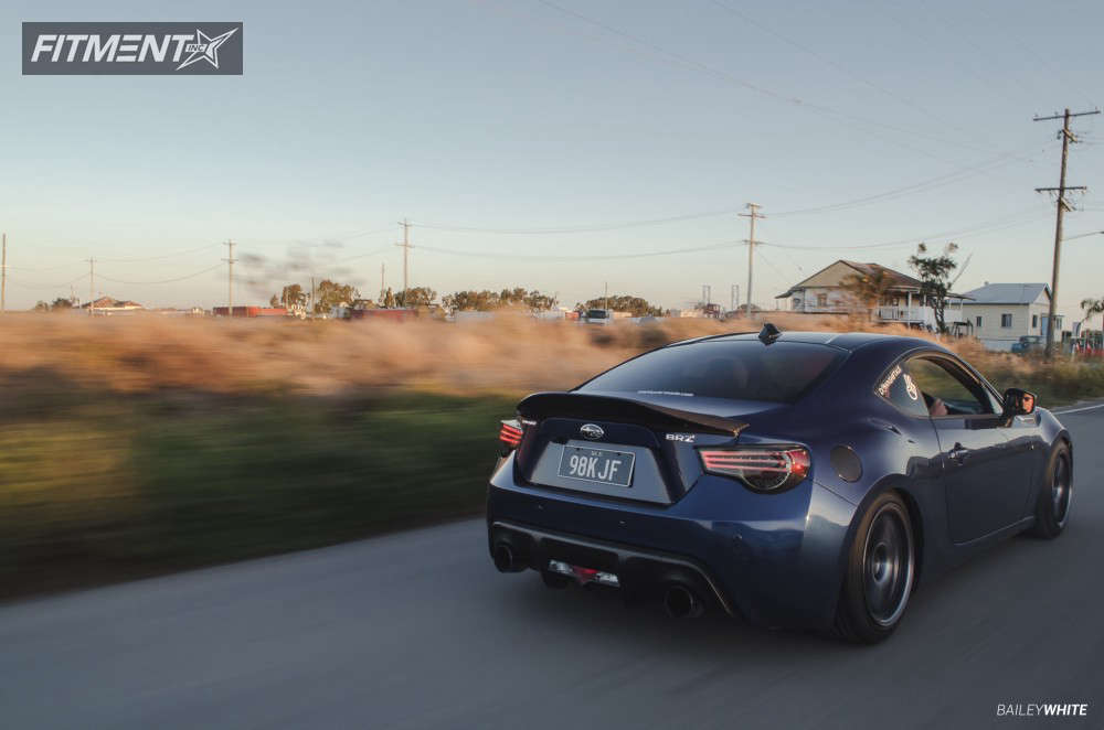 2012 Subaru BRZ Base with 17x9 Koya SF02 and Dunlop 225x40 on Coilovers | 303990 | Fitment ...