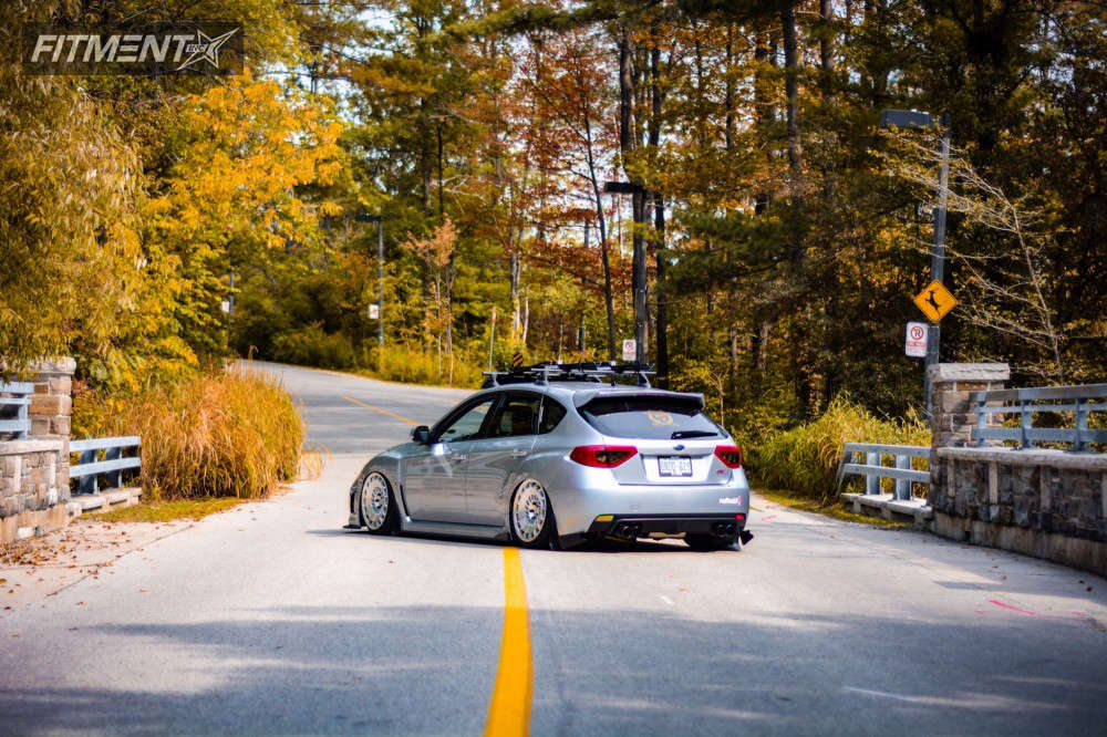 2013 Subaru WRX STI Base with 18x9.5 Rotiform Ccv and Nankang 215x40 on ...