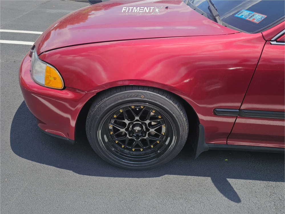 1995 Honda Civic EX with 15x8 Vors Vr7 and Lexani 195x45 on Coilovers ...