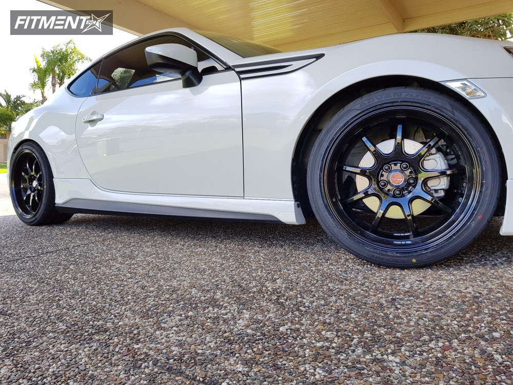 2015 Toyota 86 Base with 18x9.5 Work D9r and Yokohama 255x35 on ...