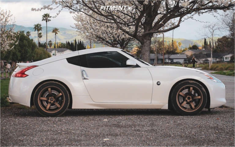 2011 Nissan 370Z Base with 18x10 Gram Lights 57dr and Yokohama 275x40 ...