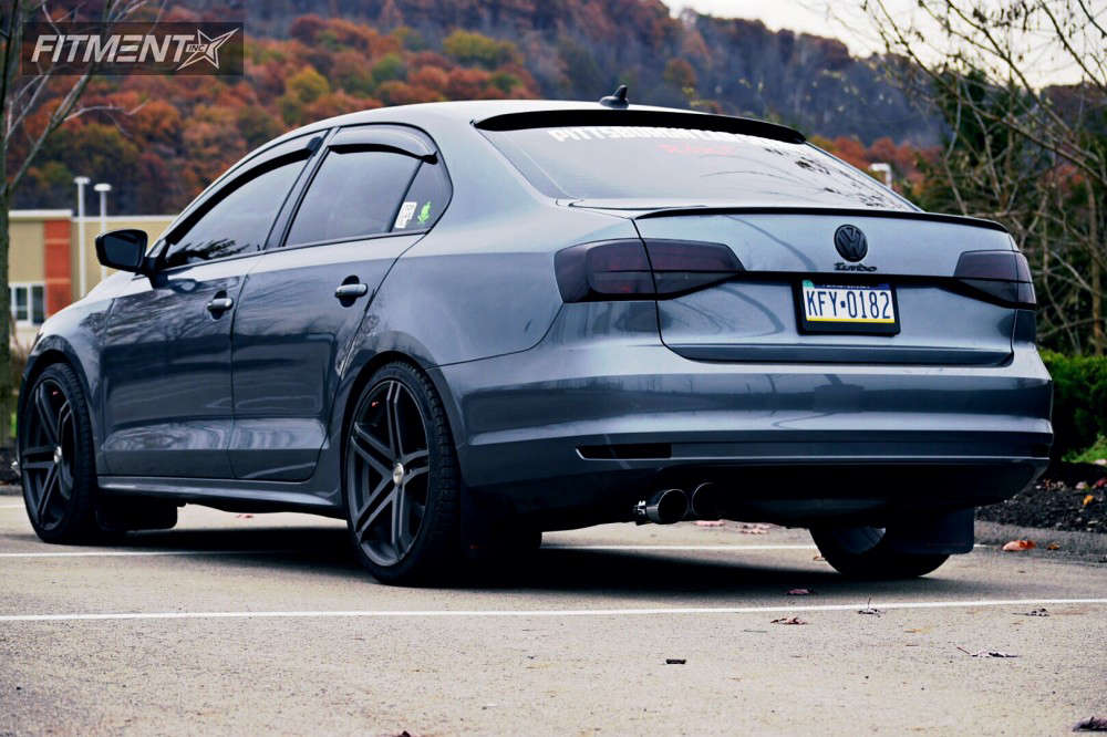2016 Volkswagen Jetta Sport with 19x8.5 Axis XQ and Kinforest 235x35 on ...