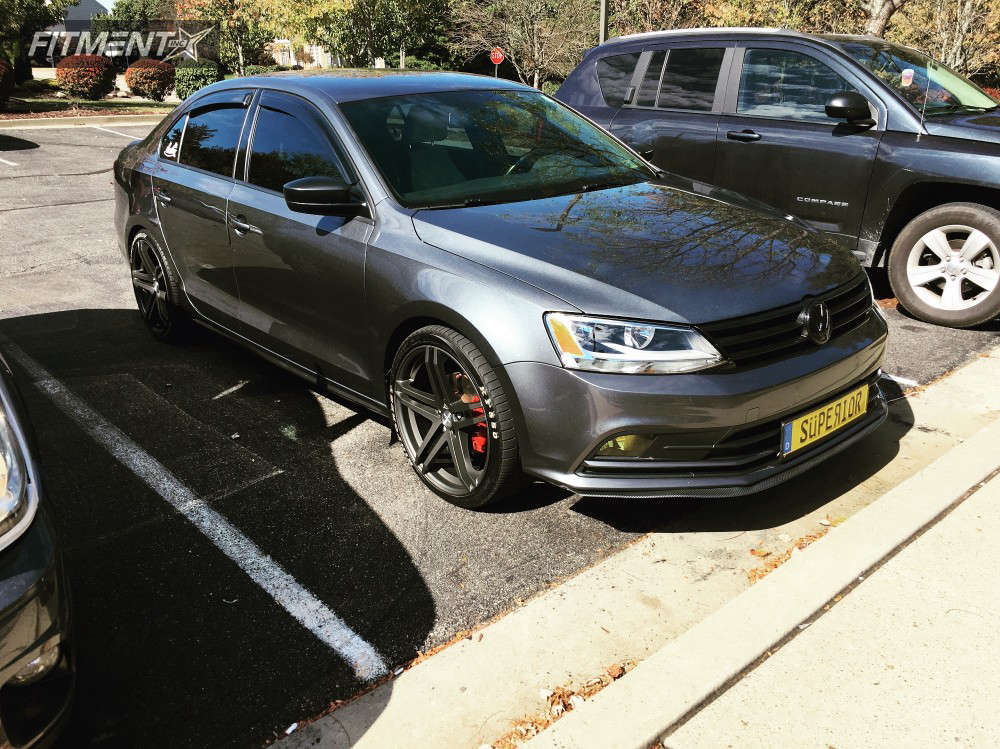 2016 Volkswagen Jetta Sport with 19x8.5 Axis XQ and Kinforest 235x35 on ...