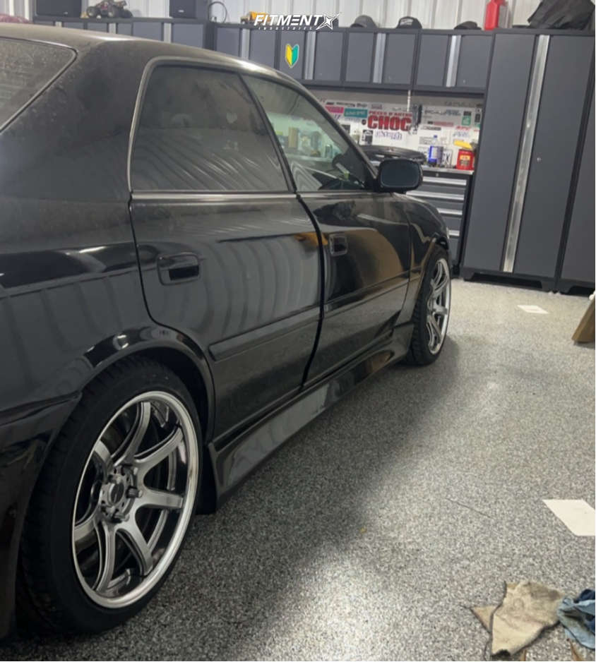1997 Toyota Chaser Base with 18x8.5 Work Emotion T7r 2p and General ...