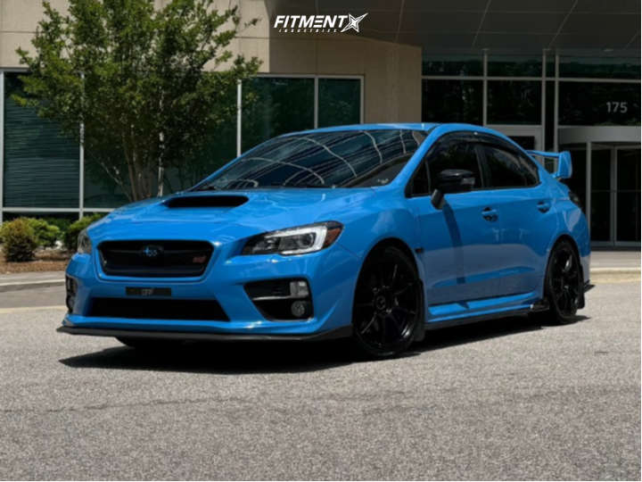 2016 Subaru WRX STI Series.HyperBlue with 18x8.5 Enkei Ts9 and Kumho ...