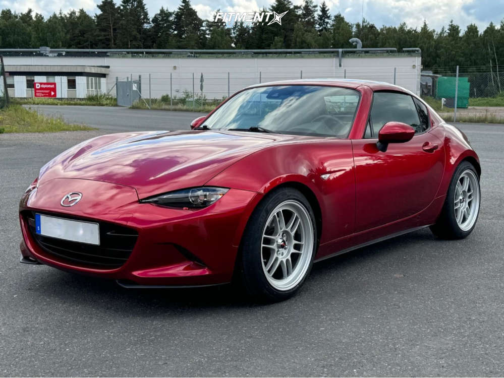 2019 Mazda MX-5 Miata RF GT with 17x7 Enkei RPF1 and Goodyear 215x45 on Lowering Springs ...