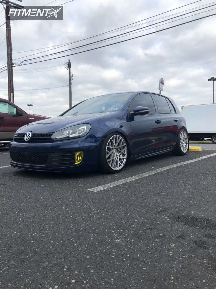 2012 Volkswagen GTI Base with 18x8.5 Rotiform Blq and Continental ...