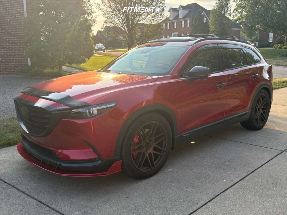 2021 Mazda CX-9 Grand Touring with 22x10 Curva Cff300 and Pirelli ...
