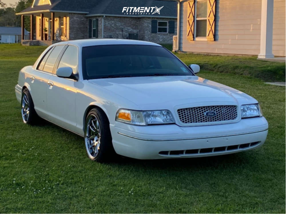 2003 Ford Crown Victoria LX with 18x9.5 Aodhan Ds02 and Lexani 245x40 ...