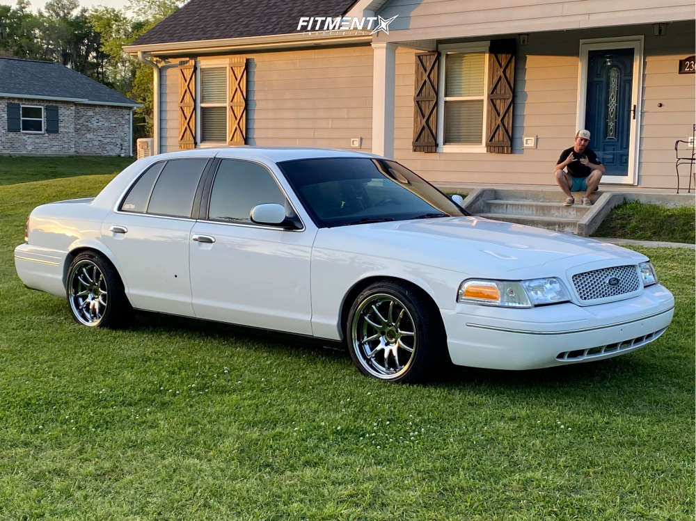 2003 Ford Crown Victoria LX with 18x9.5 Aodhan Ds02 and Lexani 245x40 ...