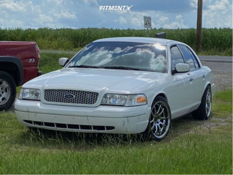 2003 Ford Crown Victoria LX with 18x9.5 Aodhan Ds02 and Lexani 245x40 ...