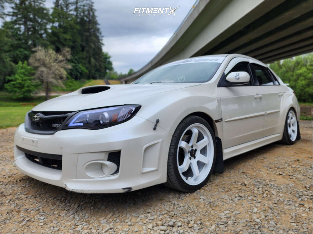 2012 Subaru Impreza WRX with 18x8.5 AVID1 Av6 and Westlake 245x35 on ...