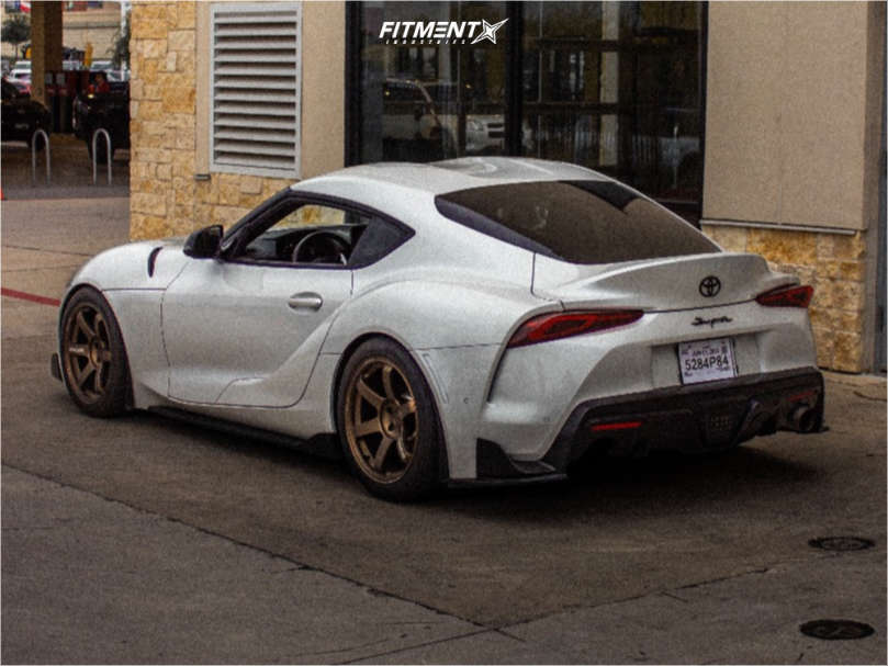 2021 Toyota GR Supra Premium with 18x9.5 Volk Te37 Saga S-plus and ...