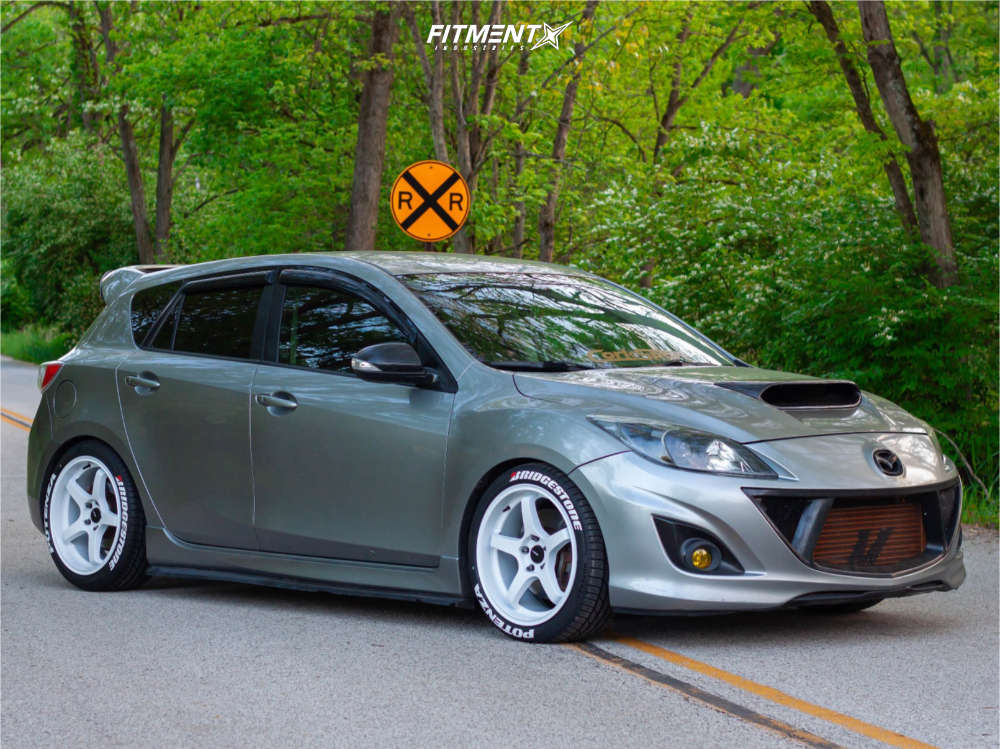 2010 Mazda 3 Mazdaspeed with 18x8.5 AVID1 Av28 and Bridgestone 235x40 ...