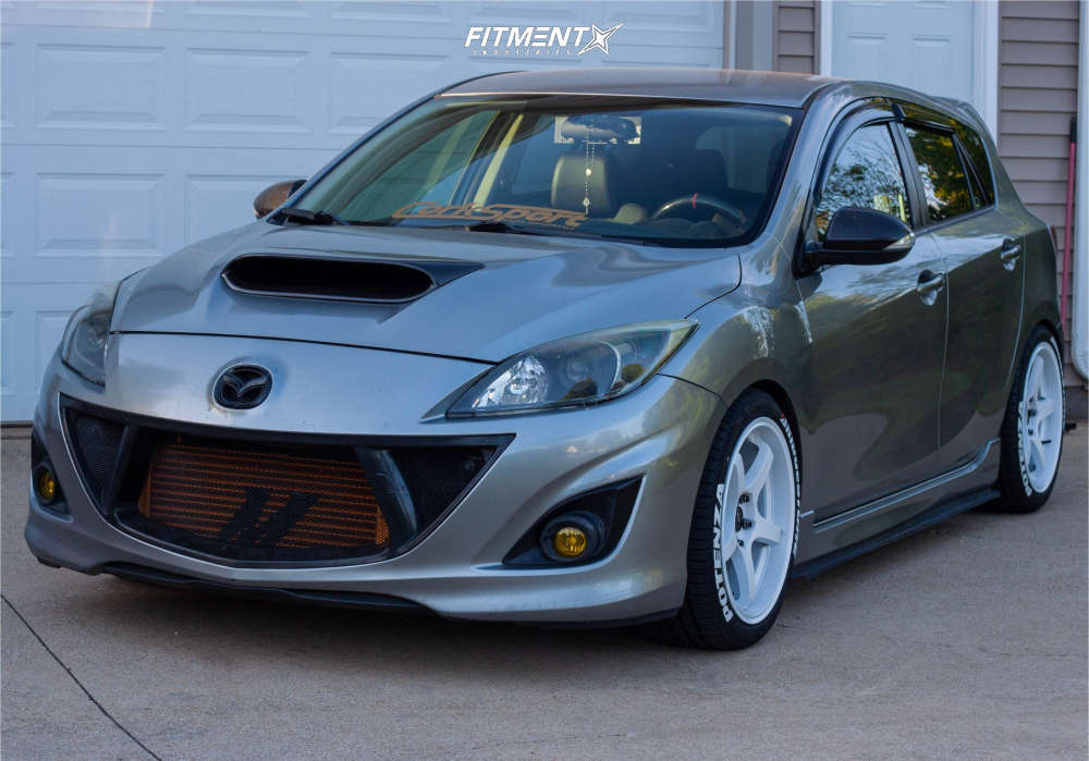 2010 Mazda 3 Mazdaspeed with 18x8.5 AVID1 Av28 and Bridgestone 235x40 ...