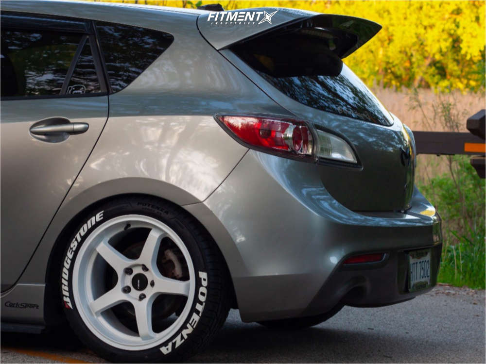 2010 Mazda 3 Mazdaspeed with 18x8.5 AVID1 Av28 and Bridgestone 235x40 ...